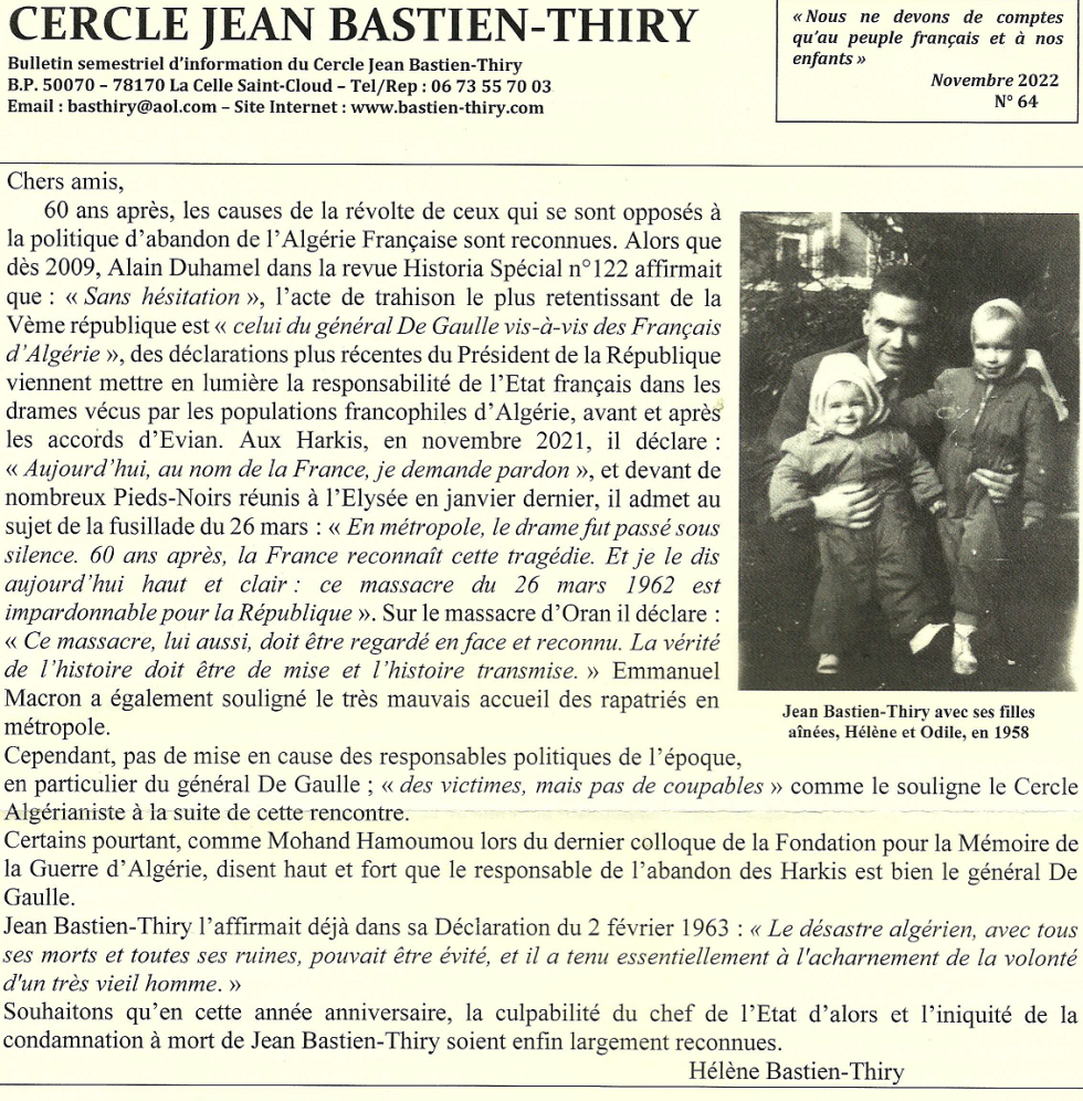 In Memoriam : 11 MARS 1963, EXECUTION DU COLONEL JEAN-BASTIEN THIRY ...